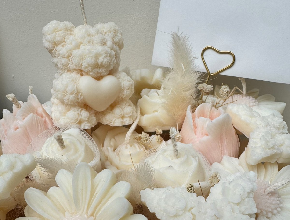 Flower Candle Bouquet Gift Box: Handmade Gifts – Designs by Inaya