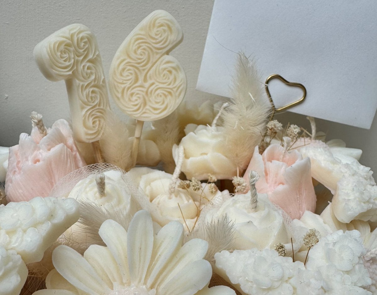 Flower Candle Bouquet Gift Box: Handmade Gifts – Designs by Inaya